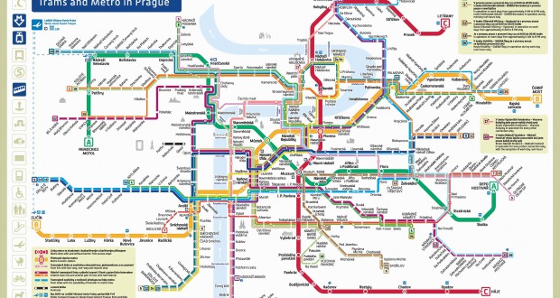 Prague Metro and Tram Map - Иностранно.ру